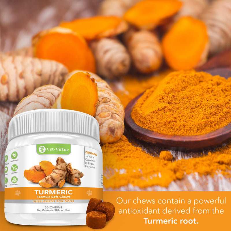 Organic Turmeric Soft Chew for Dogswith Curcumin and Collagen