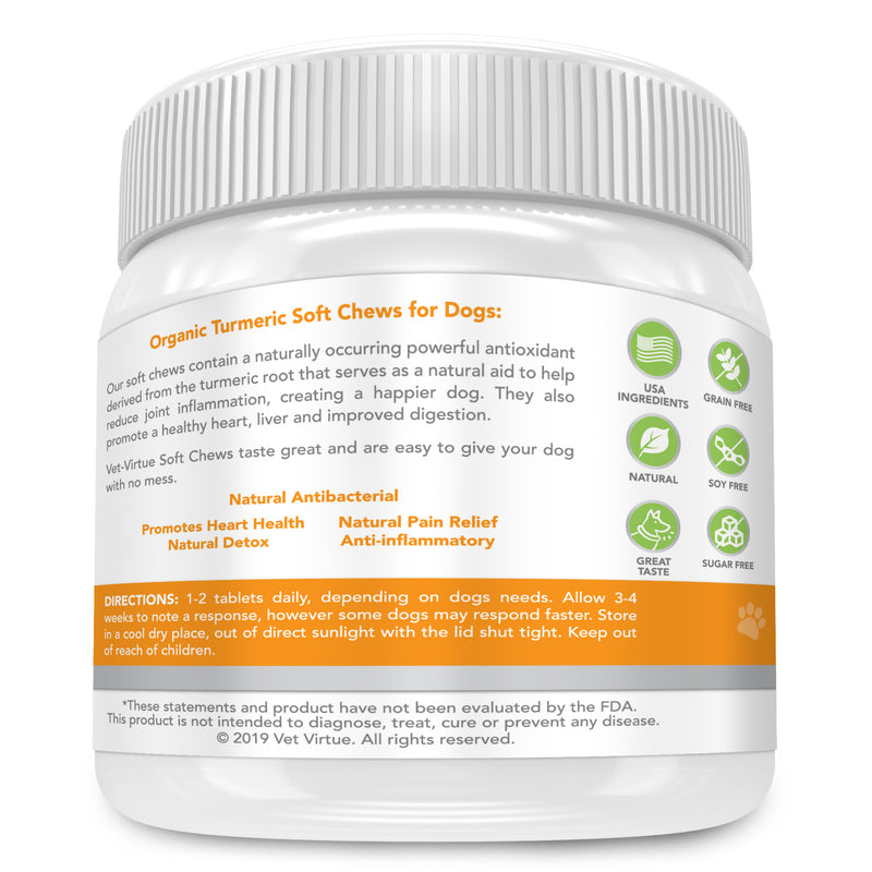 Organic Turmeric Soft Chew for Dogswith Curcumin and Collagen